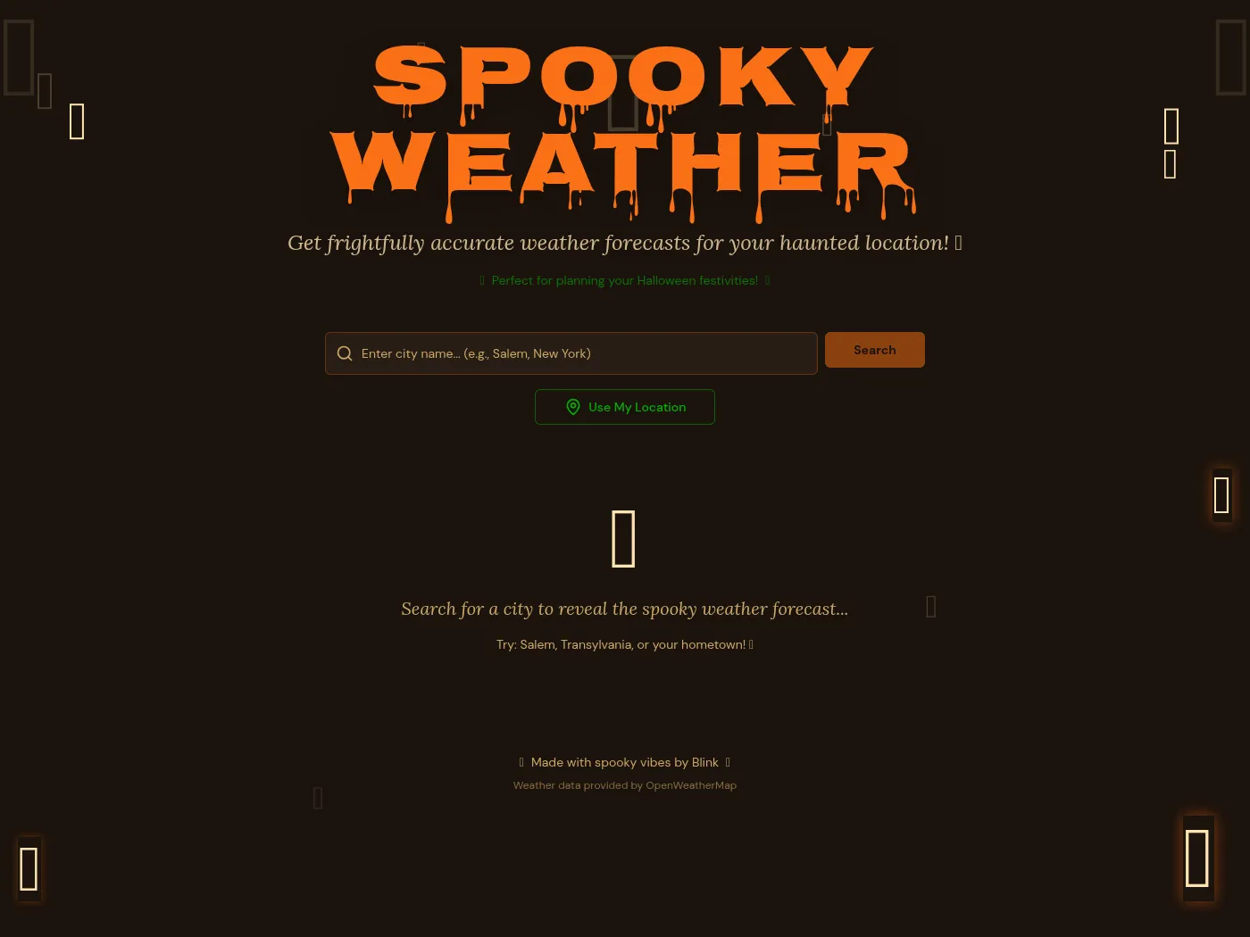 Halloween Weather App