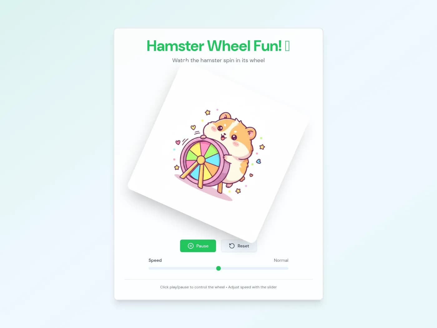Hamster Wheel Image App