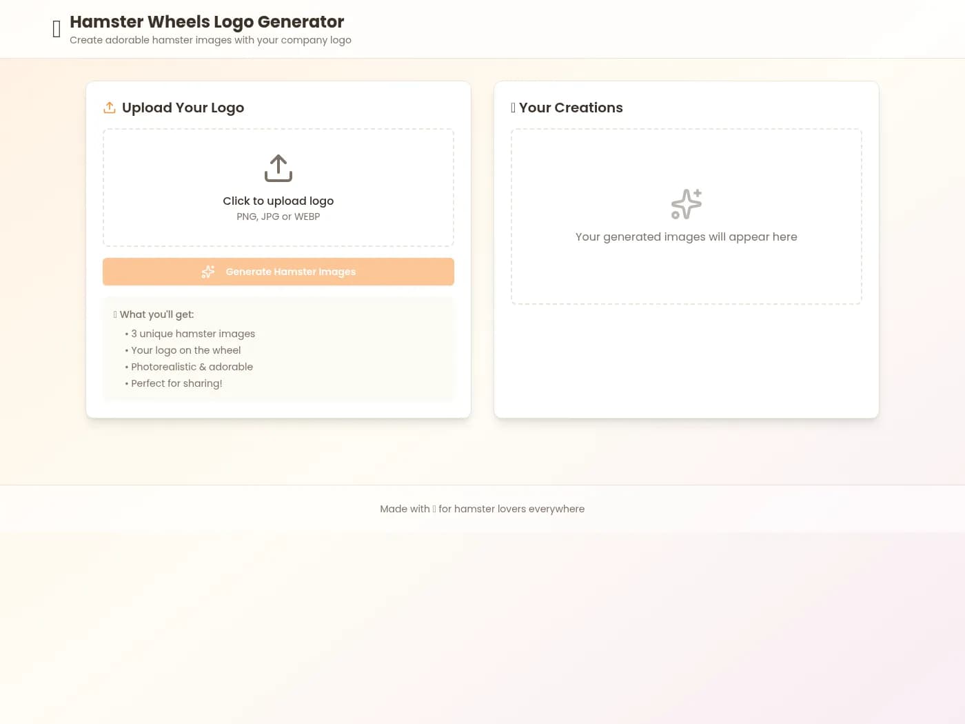 Hamster Wheels Logo Generator
