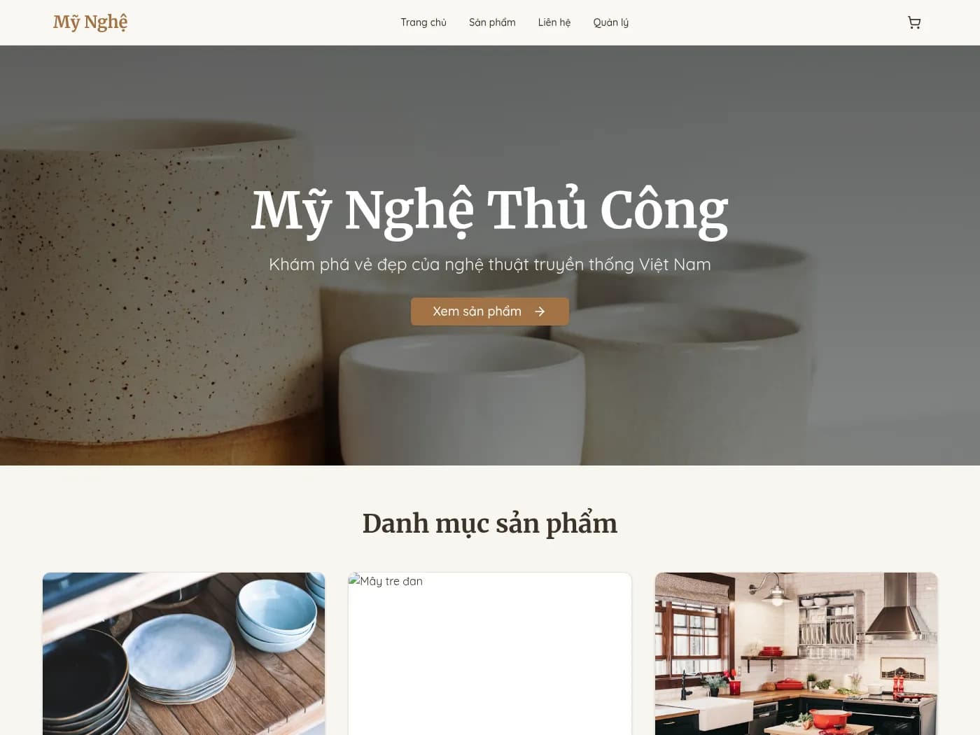 Handcrafted Goods E-Commerce Website
