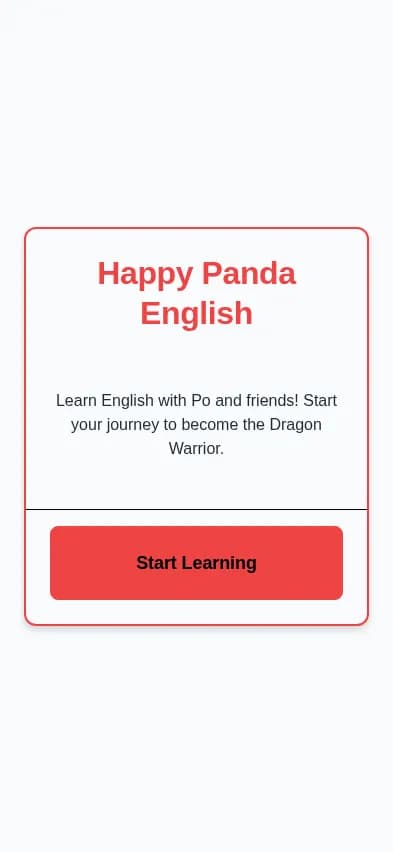 Happy Panda English Kids: Interactive 3D Learning Mobile App