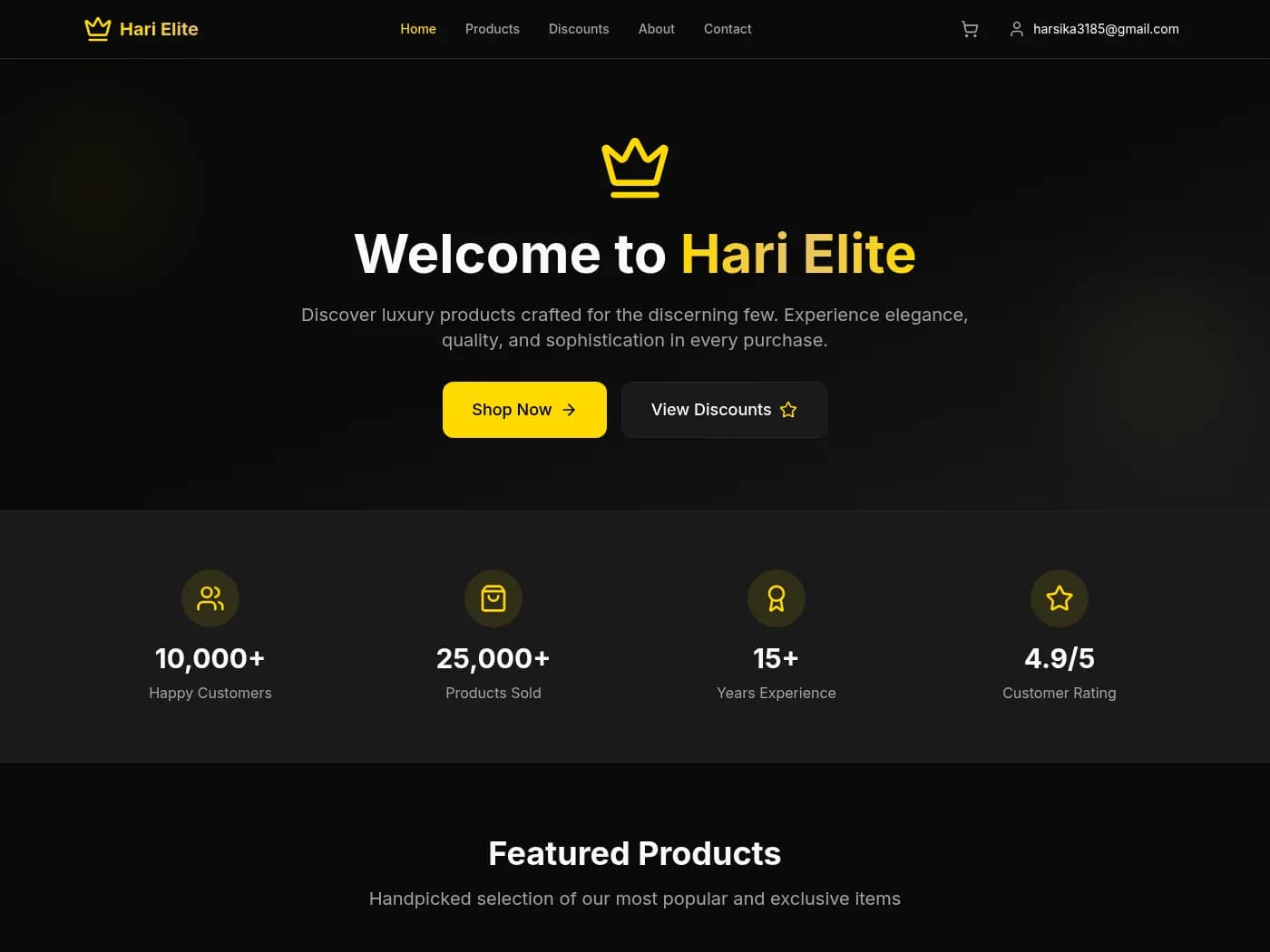 Hari Elite E-Commerce Platform