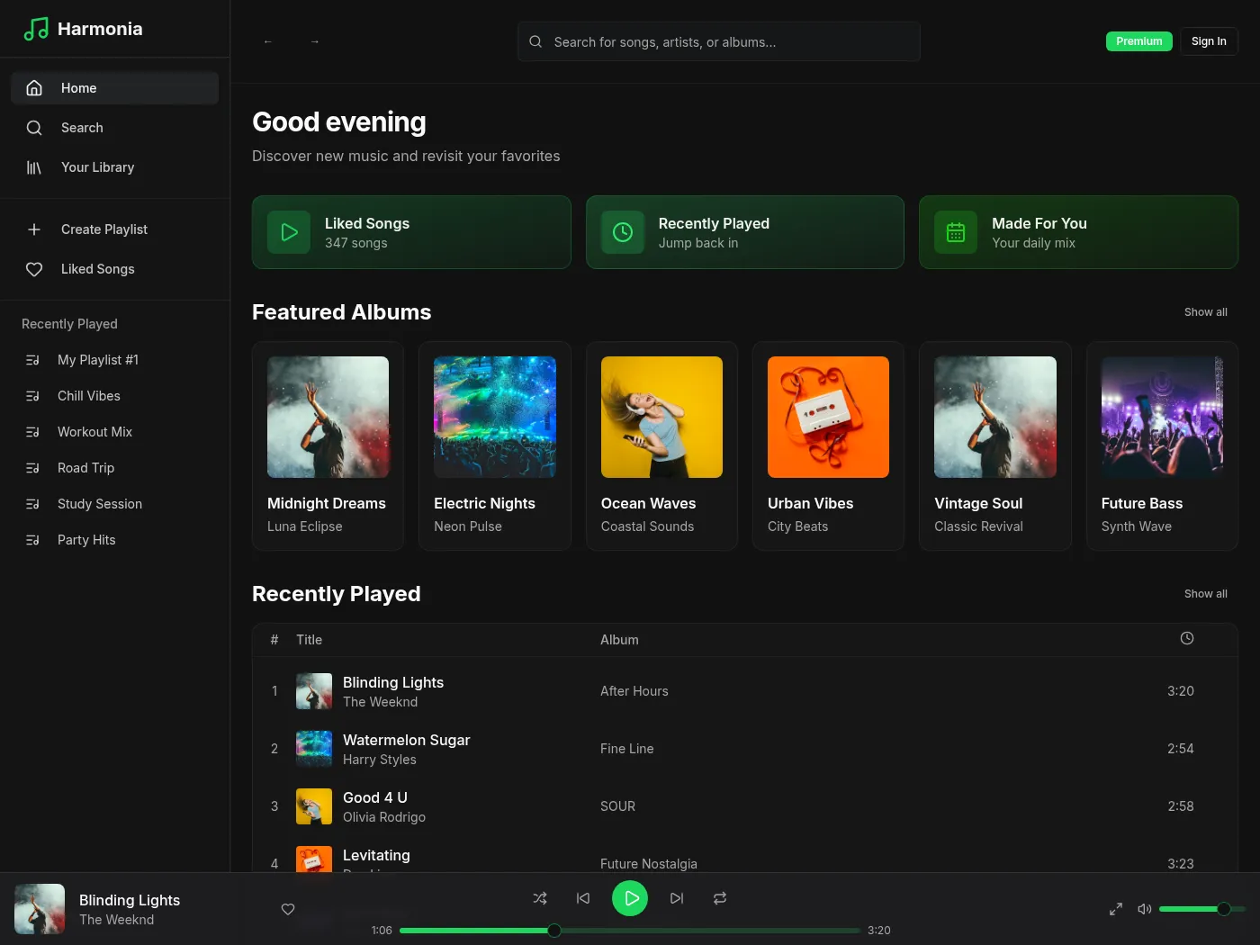 Harmonia: A Modern Music Discovery App