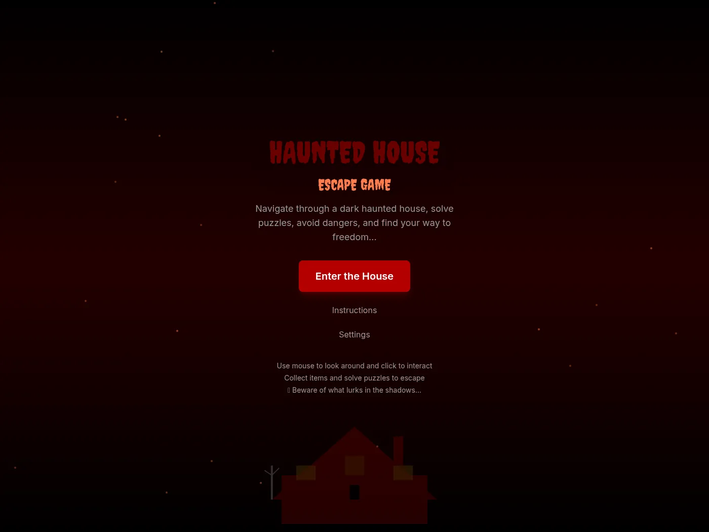 Haunted House Escape Game