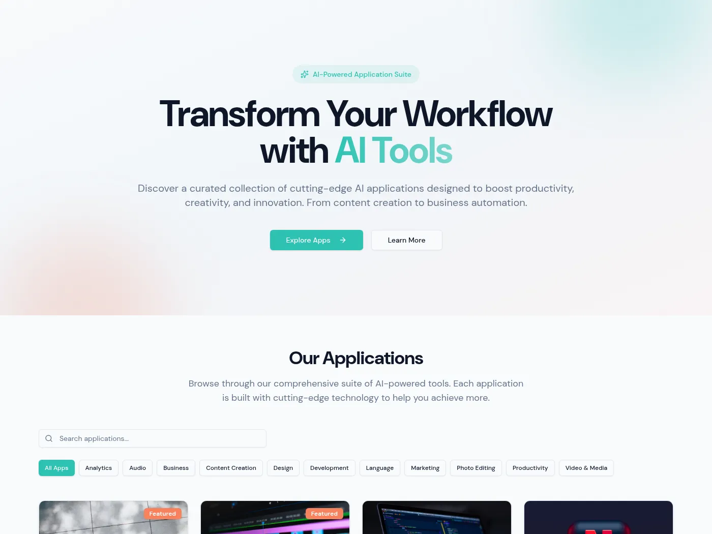 Havek AI-Inspired Web App