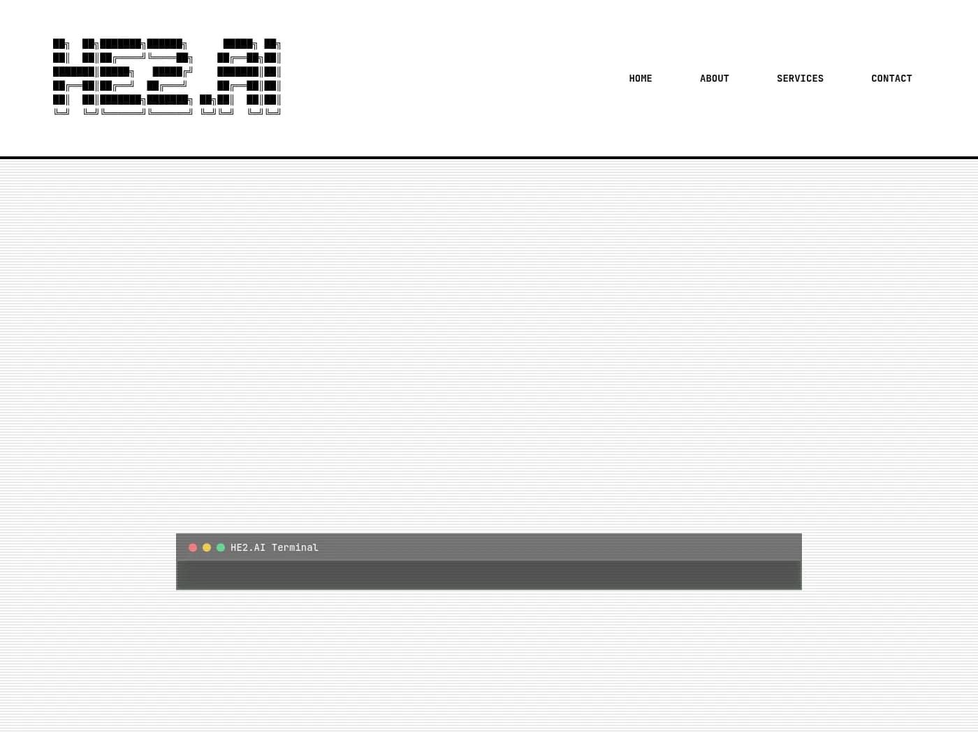 HE2.AI Retro Interactive Web Experience