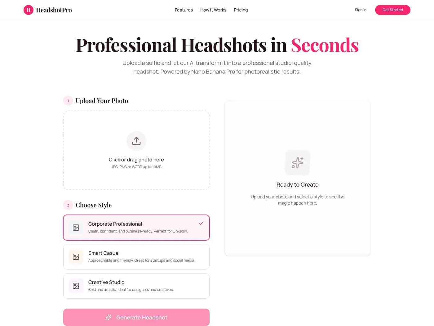 Headshot Generator with Nano Banana Pro