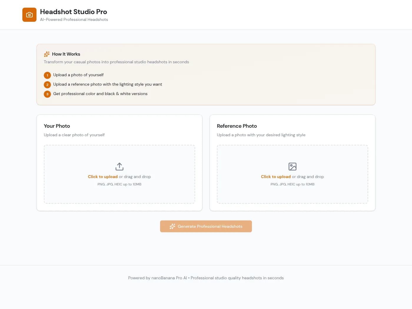 Headshot Studio Pro: AI-Powered Perfect Professional Photos