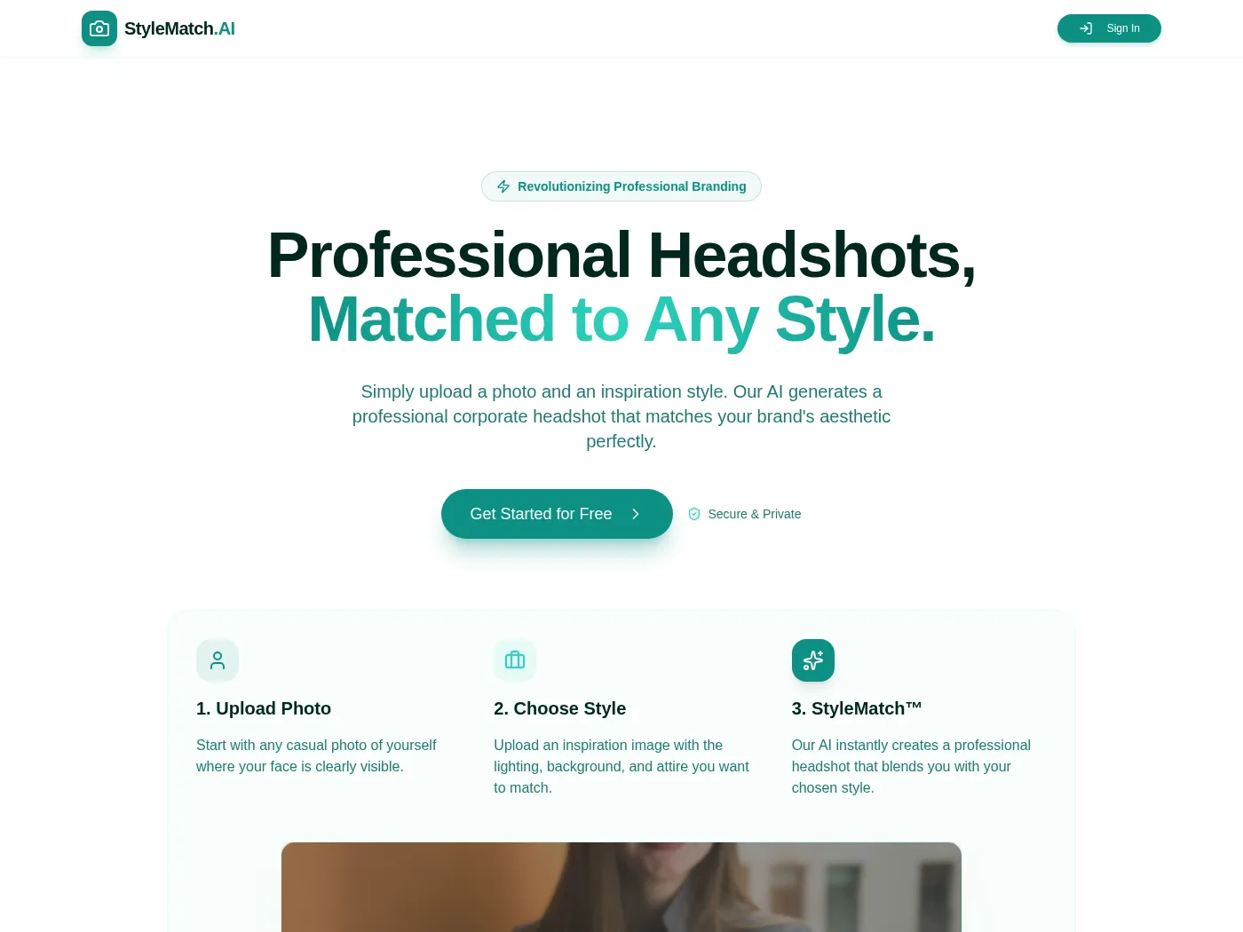 StyleMatch Headshot Generator