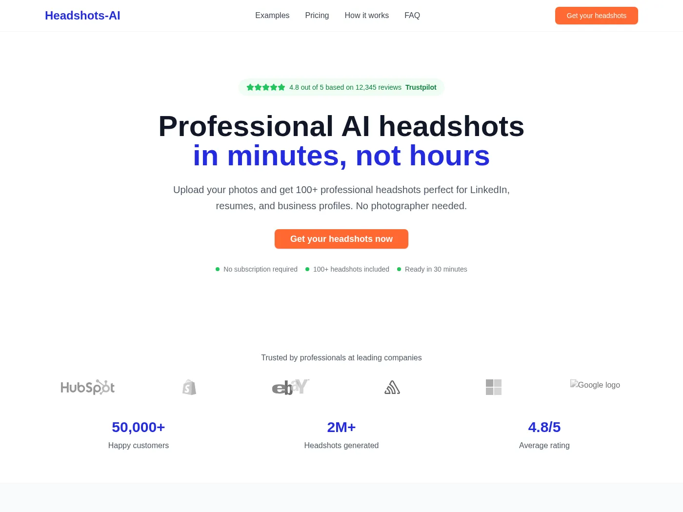 Headshots‑AI: Professional AI Headshot Generator