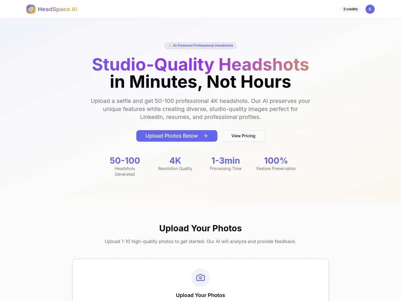 HeadSpace AI: Cross-Platform Professional Headshot Generator