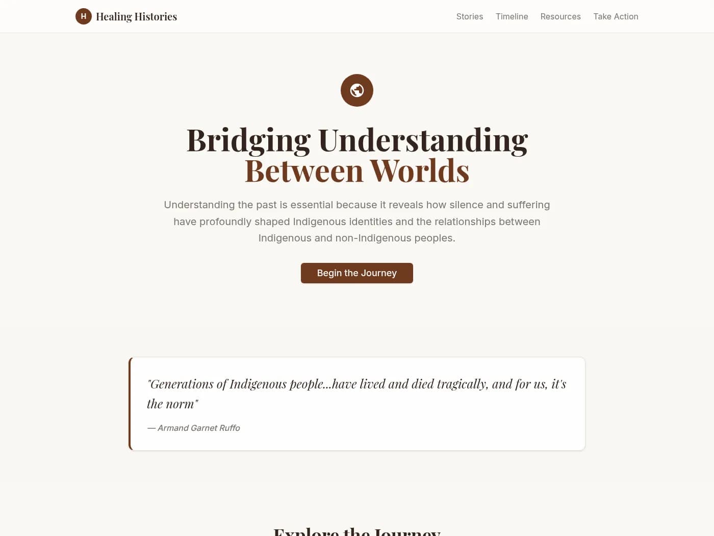 Healing Histories: Bridging Understanding Between Indigenous and Non-Indigenous Peoples