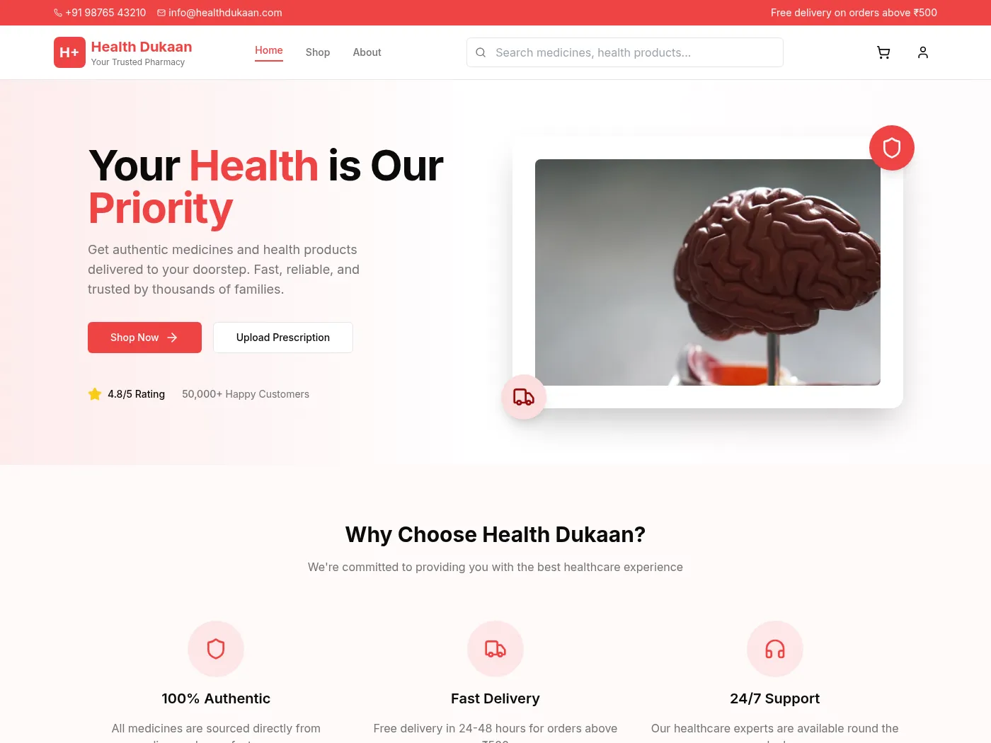Health Dukaan Pharmacy Ecommerce Platform