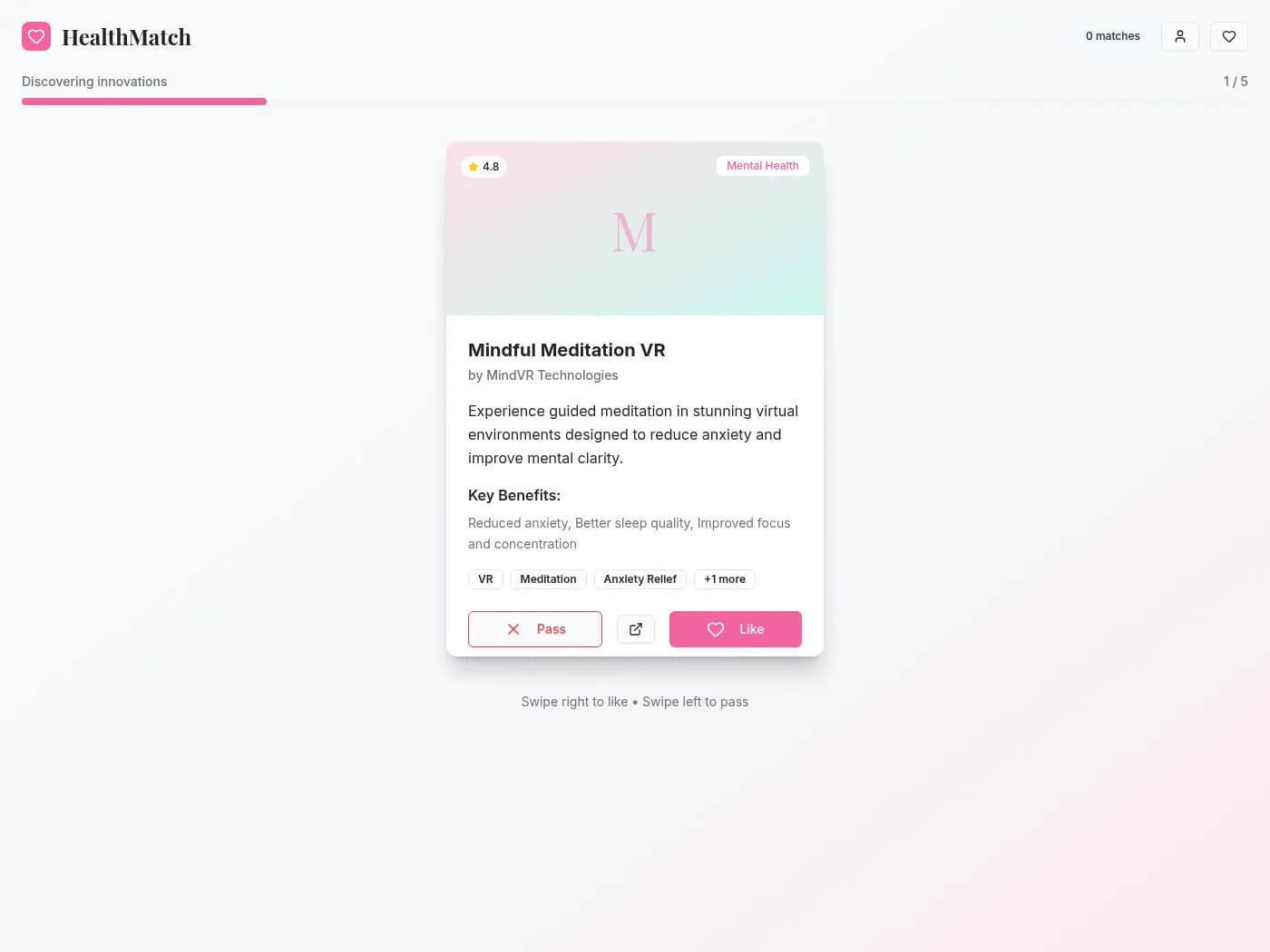 Health Innovation Dating App
