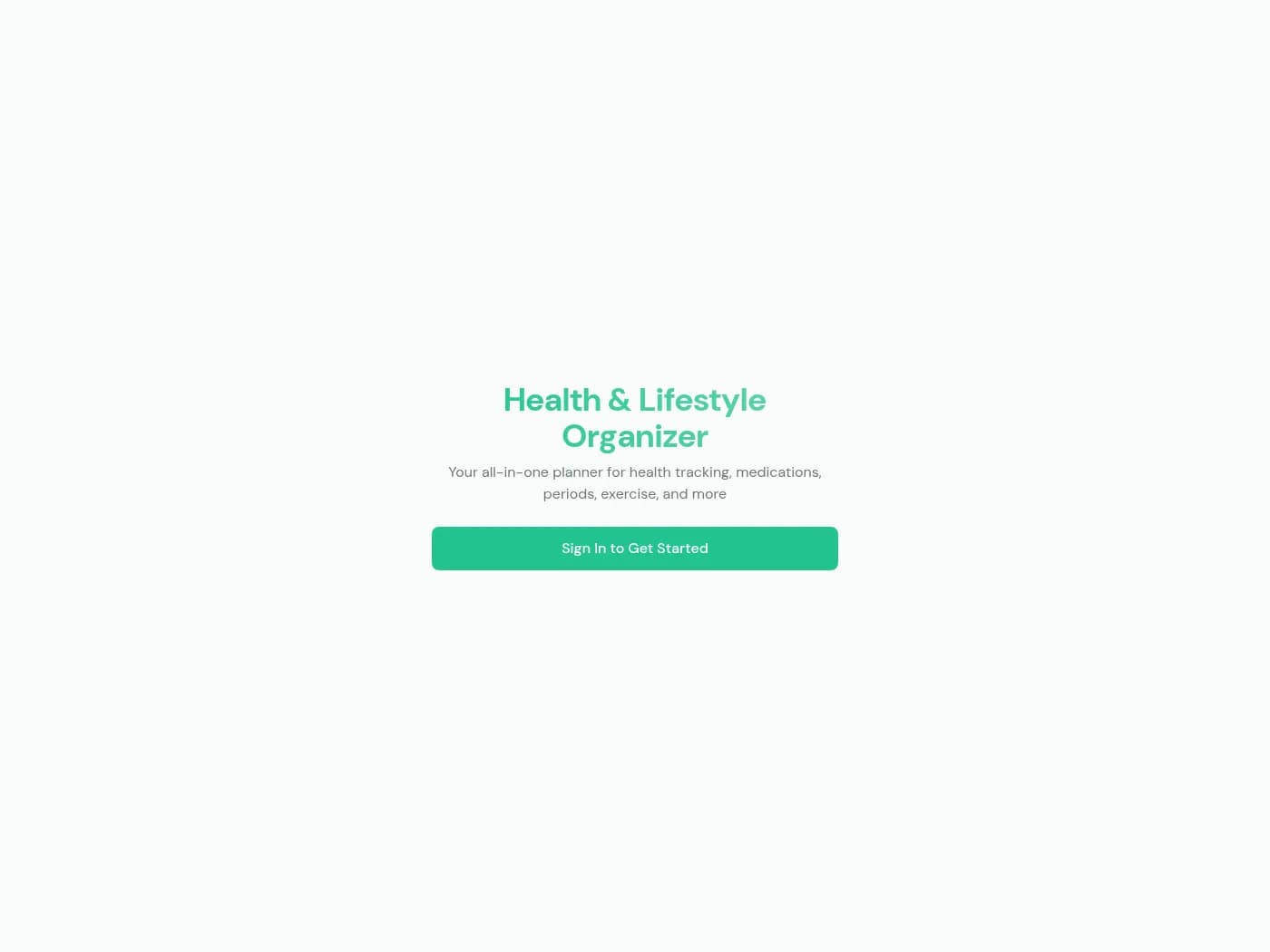 Health & Lifestyle Organizer: All-in-One Planner, Tracker, and Health Dashboard