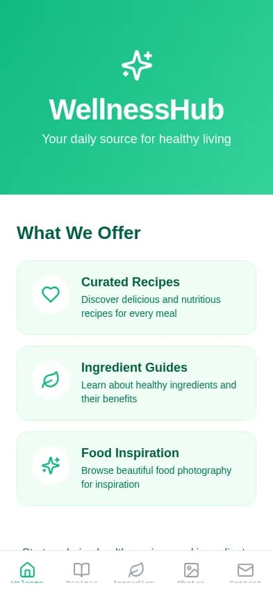 Test recipe app