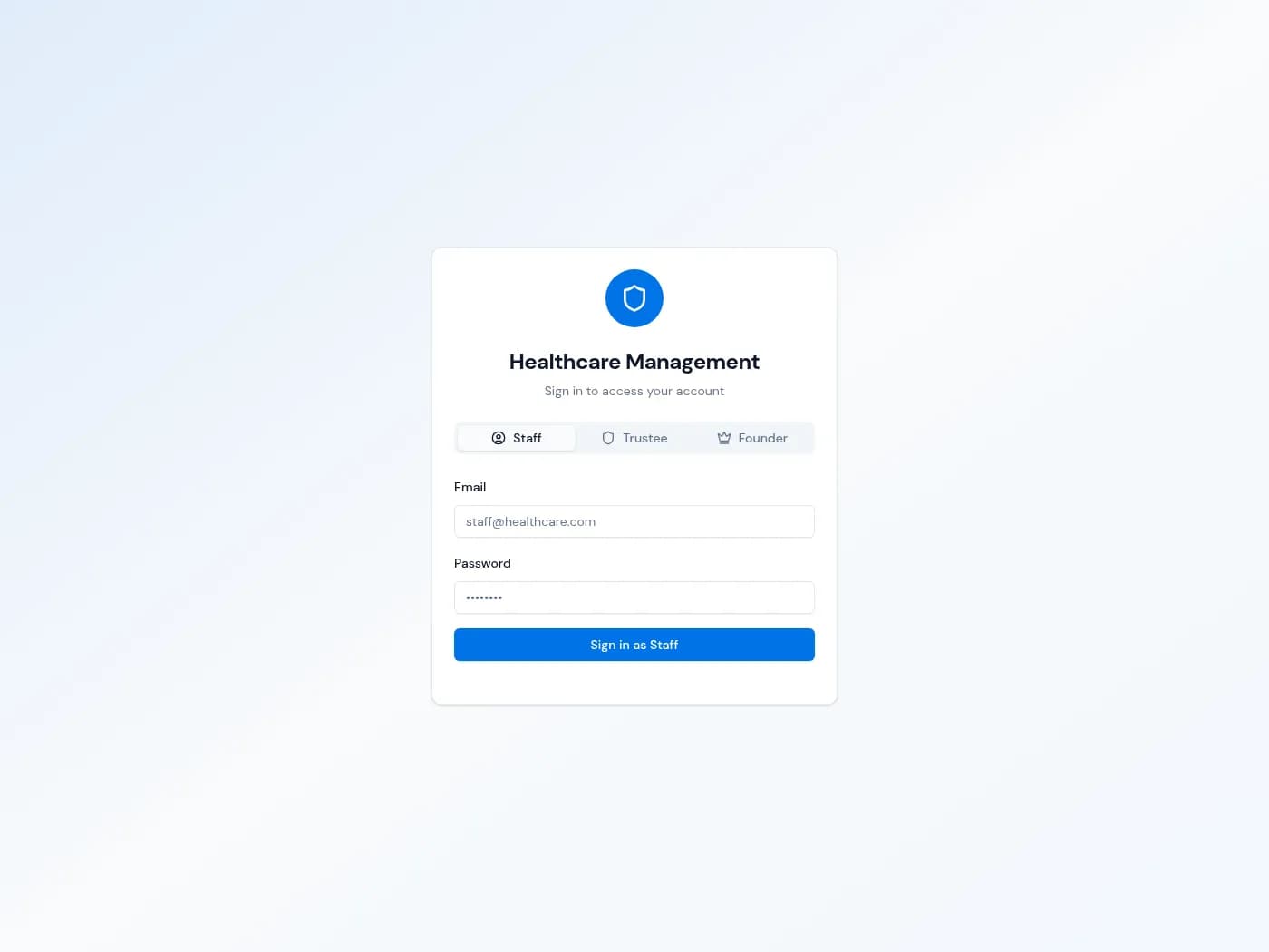 Healthcare Home Admissions & Patient Management Platform