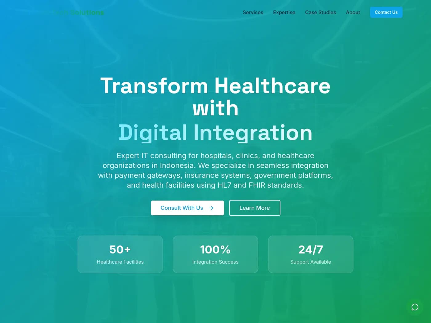 HealthTech Integration Consulting Website