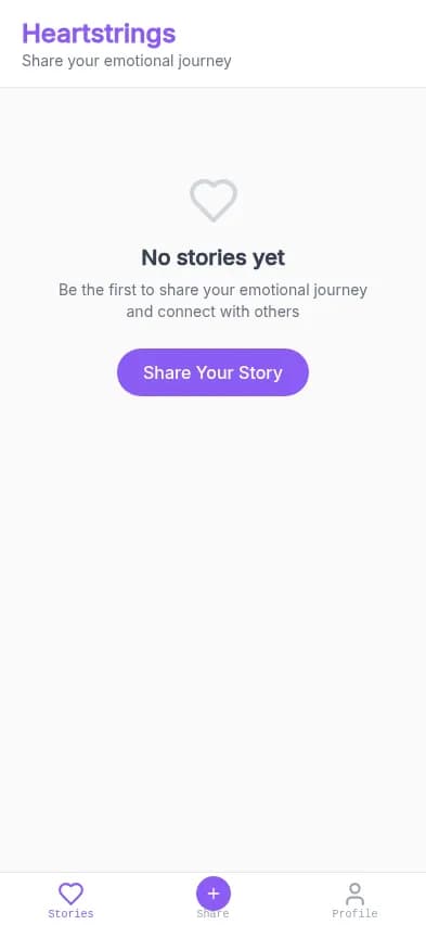 Heartstrings: AI-powered Emotional Story Sharing App