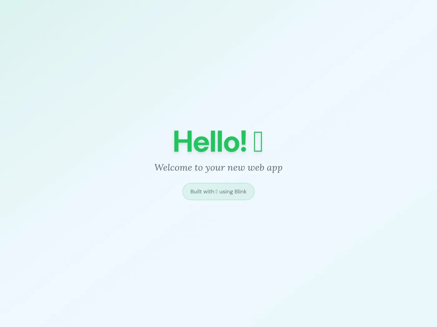 Hello Greeter Web App