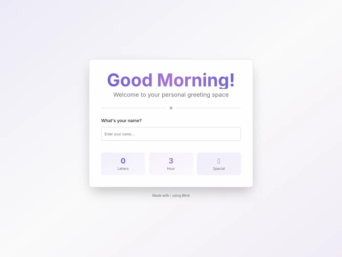 Hello Greeting App