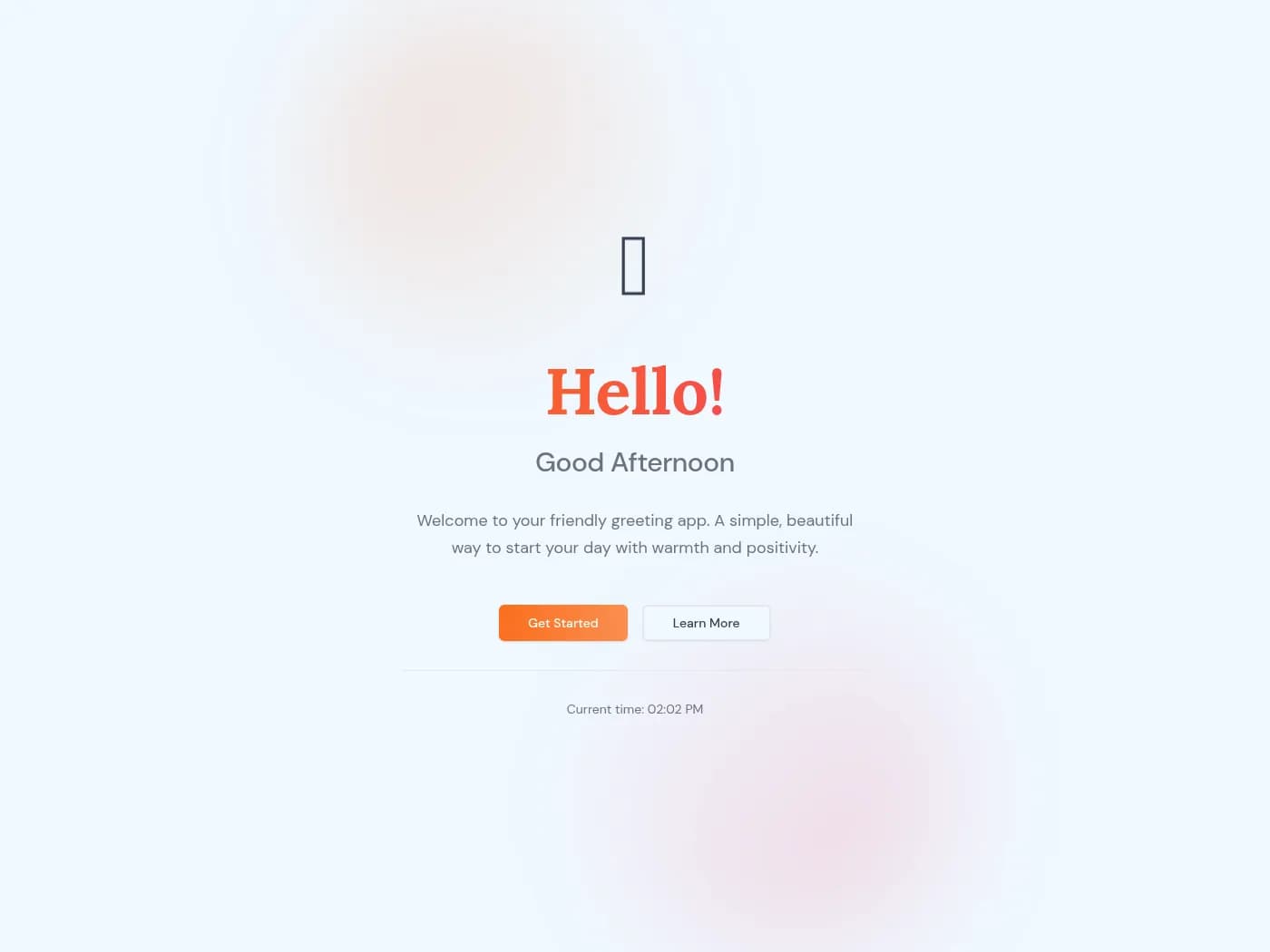 Hello Greeting Web App