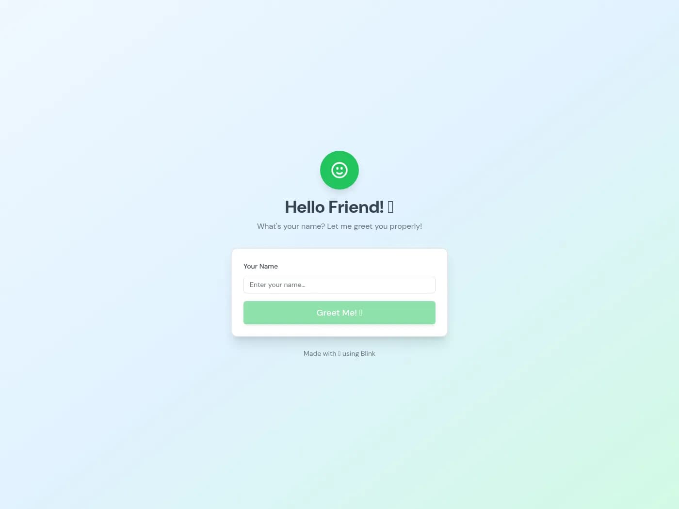 Hello Greeting Web App