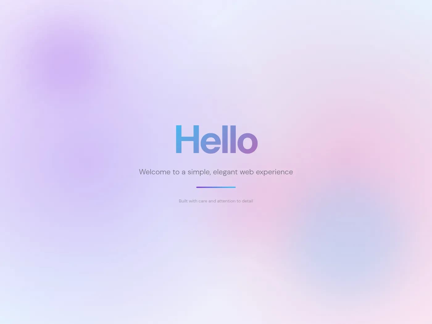 Hello Web Page