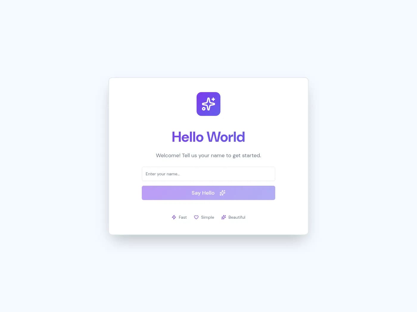 Hello World App