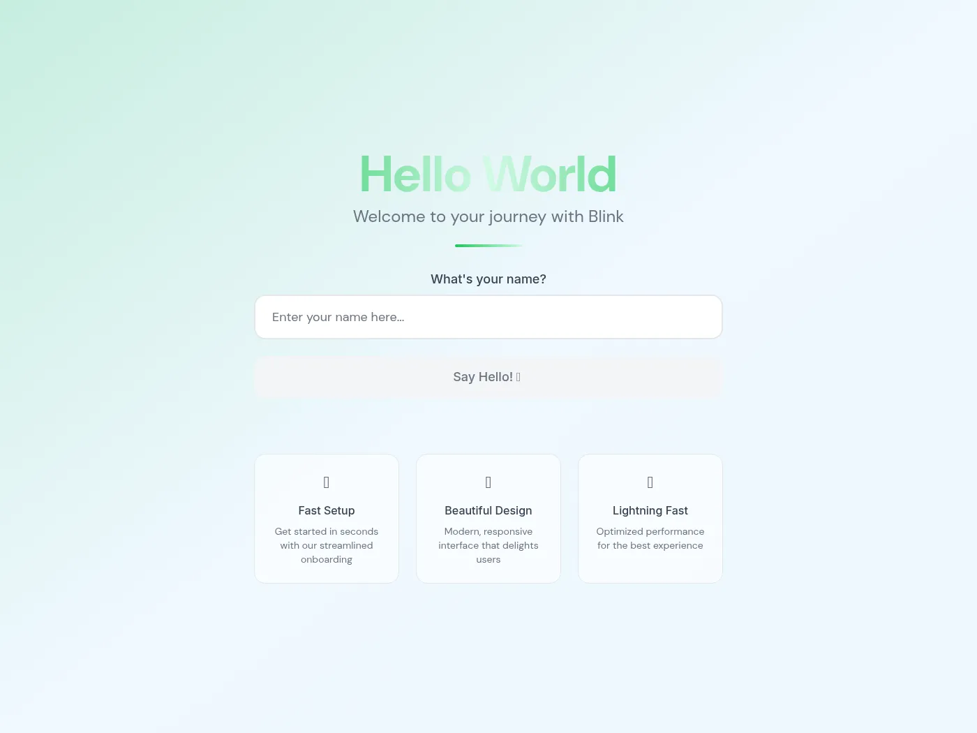 Hello World Web App
