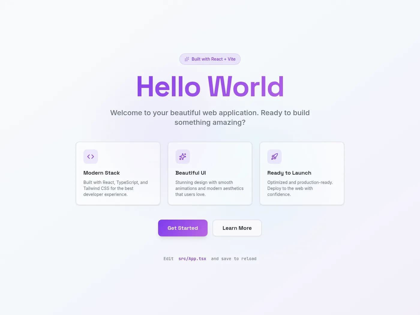 Hello World Web App