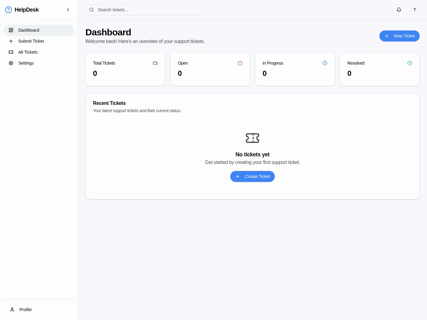 Help Desk Ticketing System