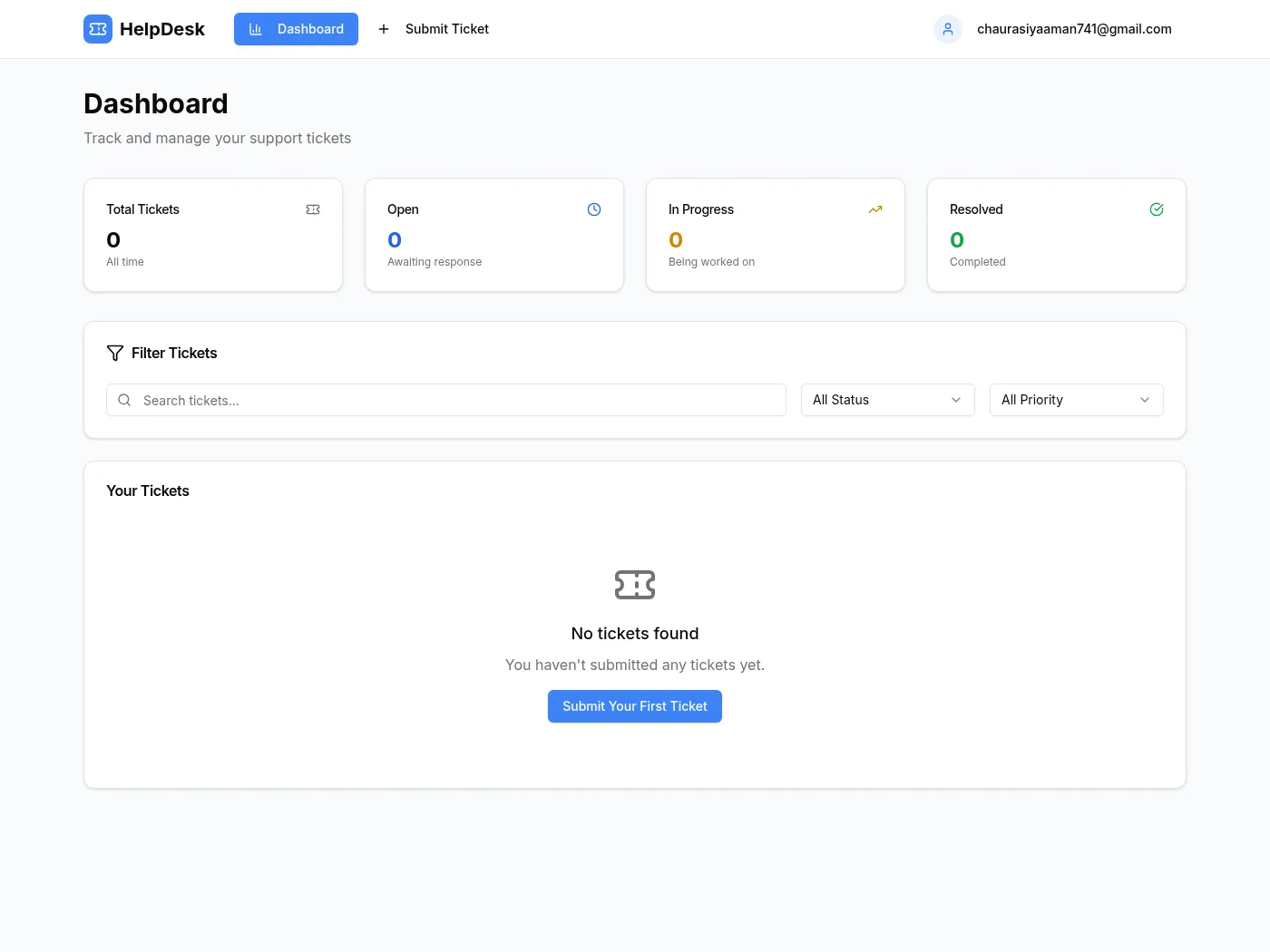 Help Desk Ticketing System