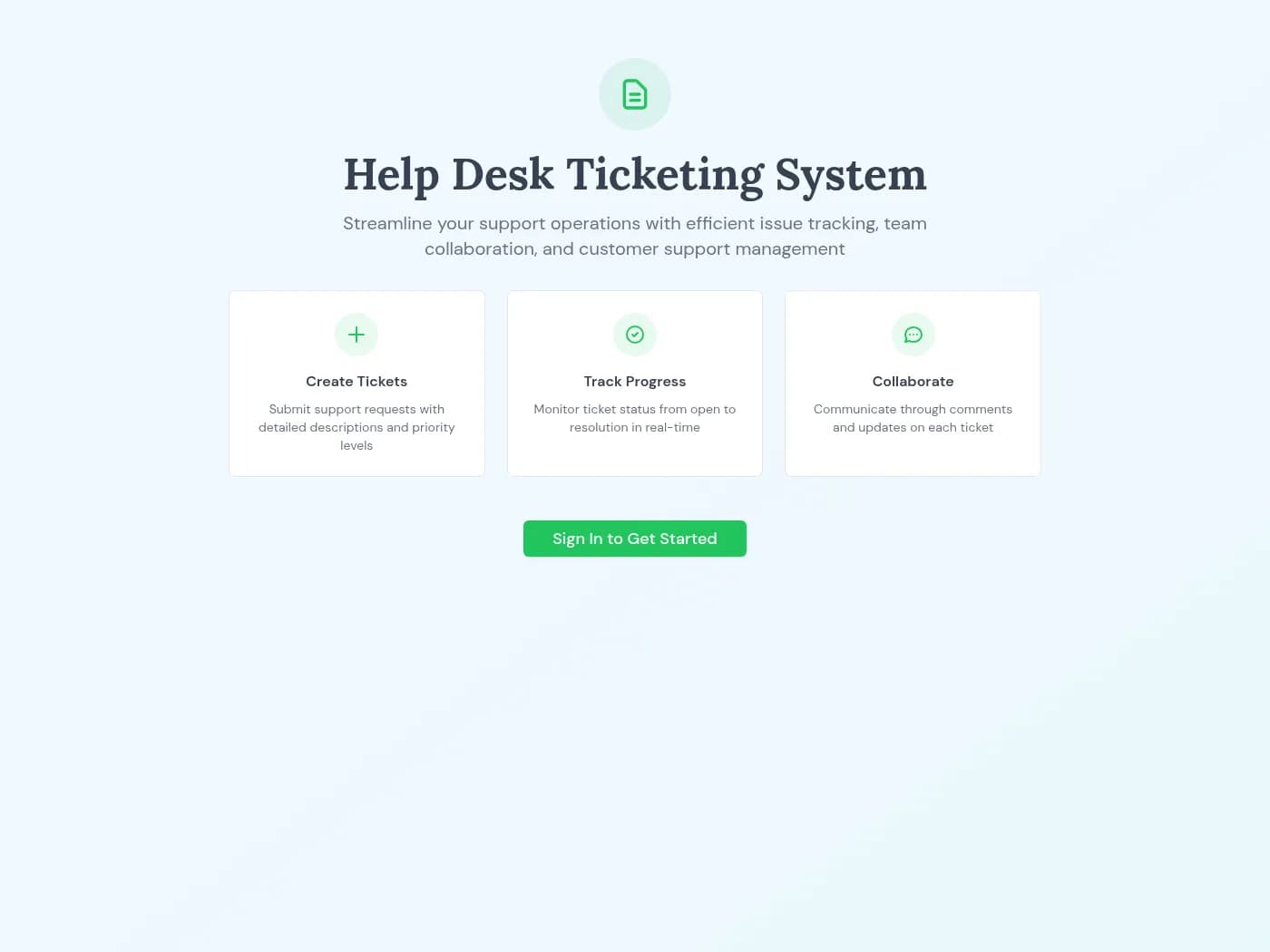 Help Desk Ticketing System