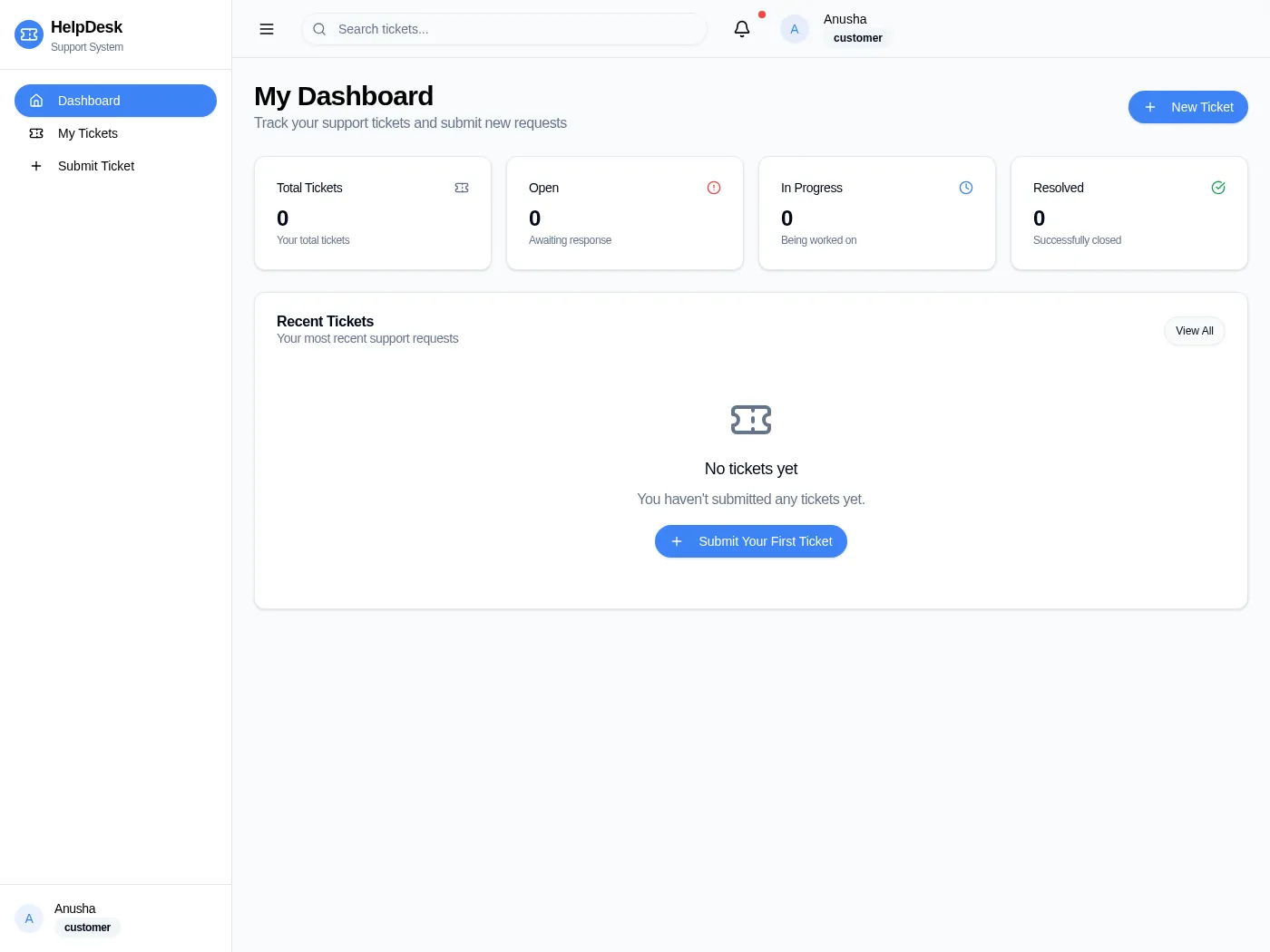 Help Desk Ticketing System