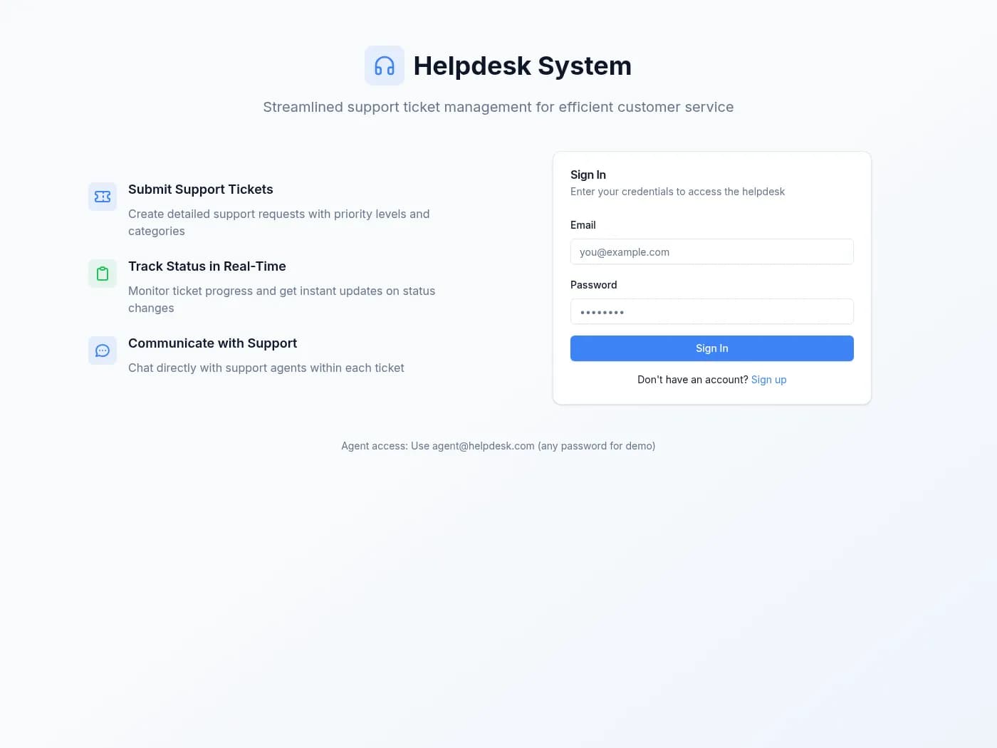 Helpdesk Ticketing System