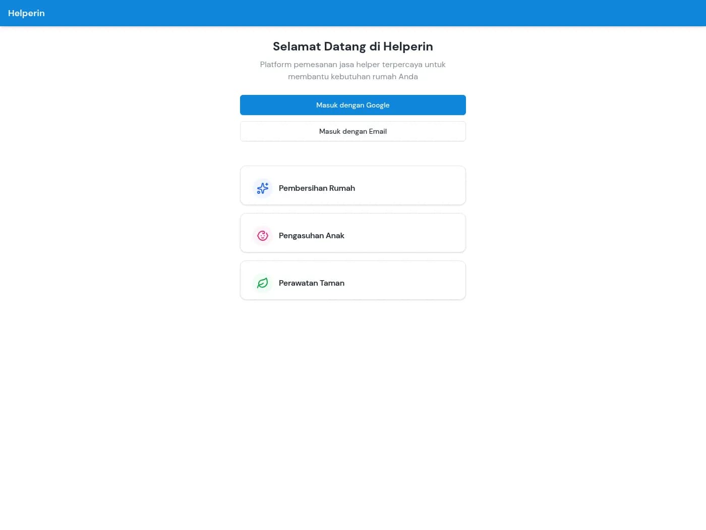 Helperin: Admin-driven On-Demand Helper Services Platform