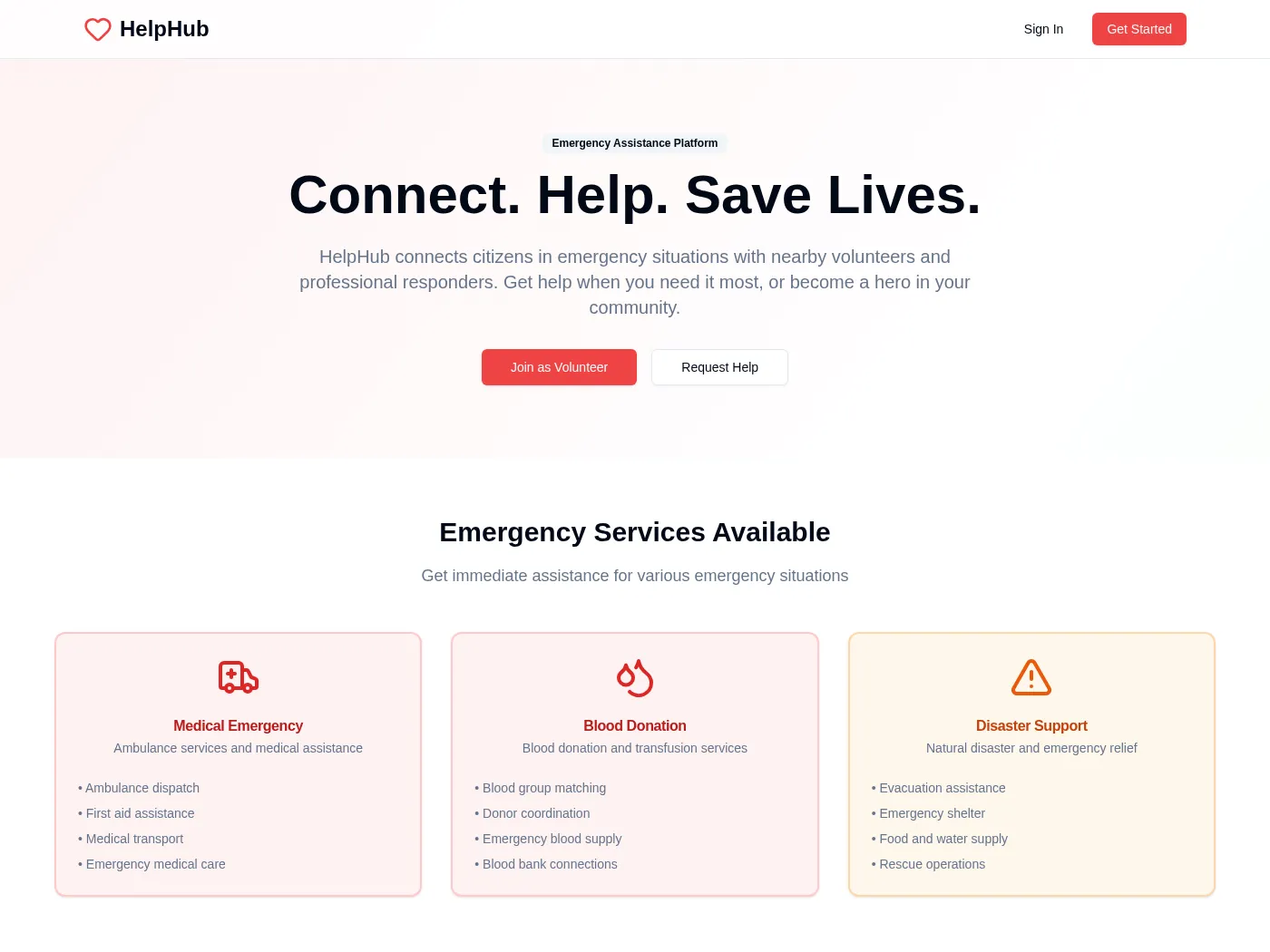 HelpHub: Role-Based Emergency Assistance Platform