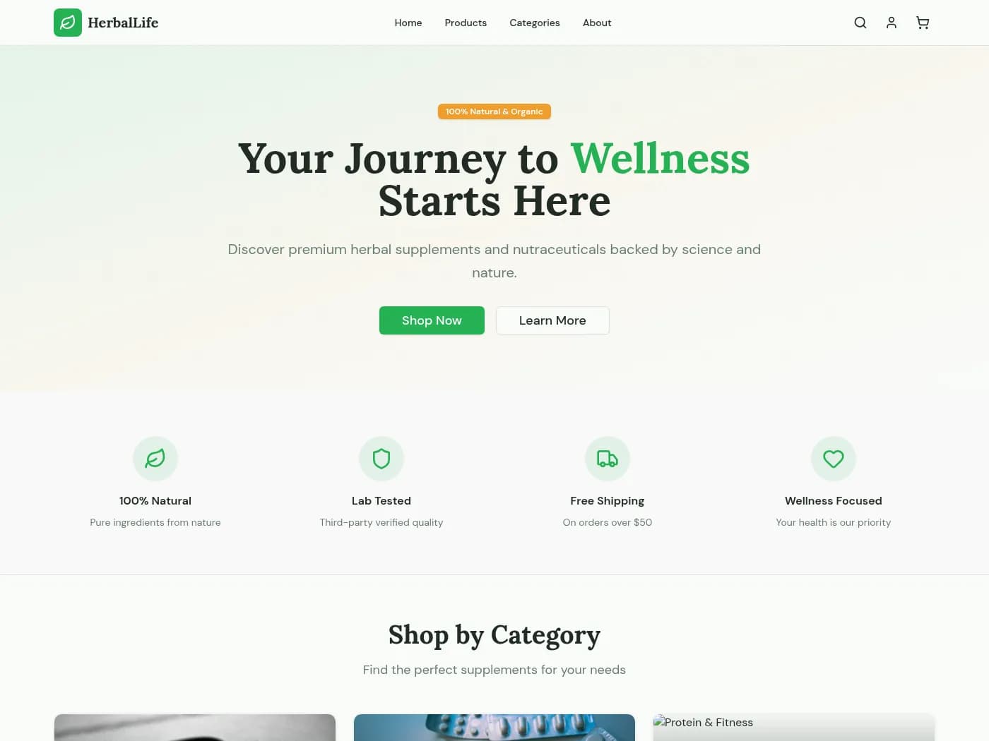 Herbal & Nutraceutical E-commerce Platform