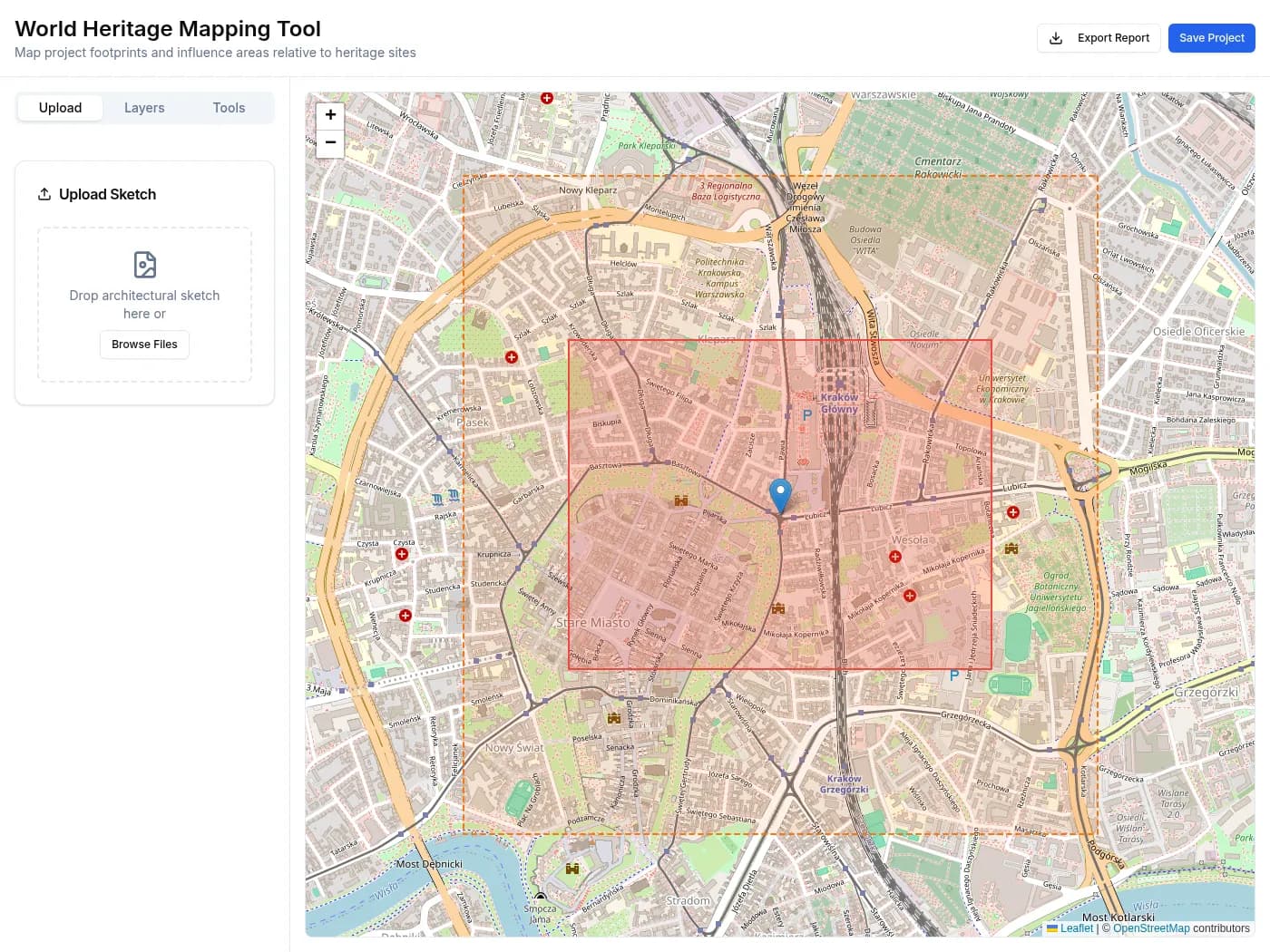 World Heritage Interpretation Center Mapping Tool