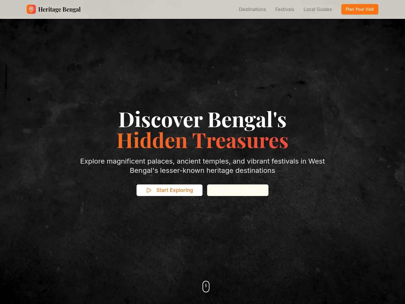 Heritage Explorer: Interactive Tourism Webapp for West Bengal