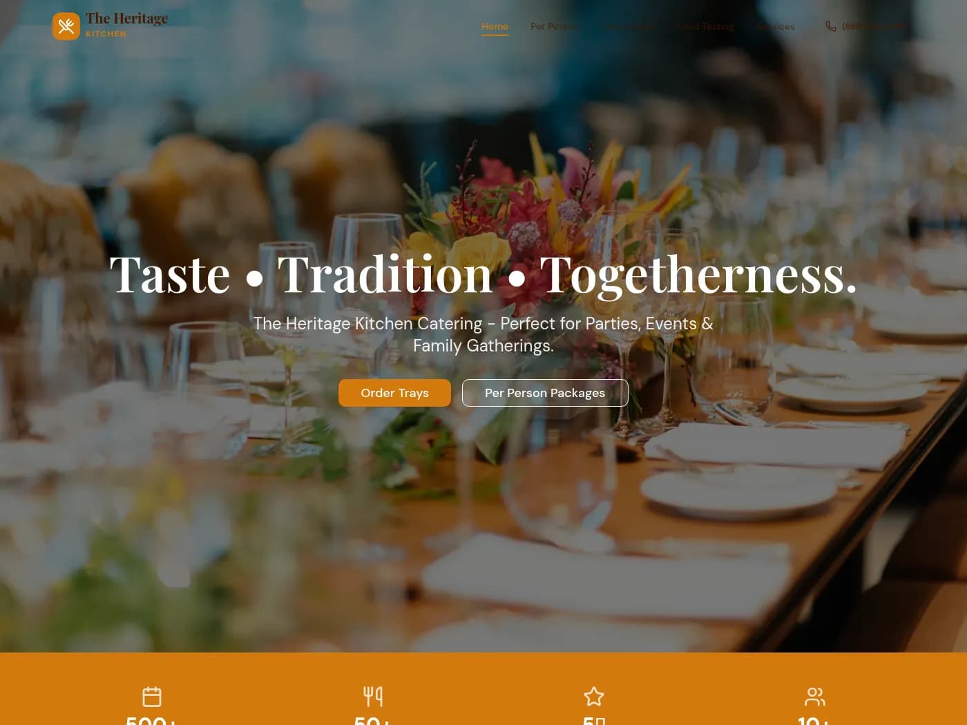 The Heritage Kitchen Web App