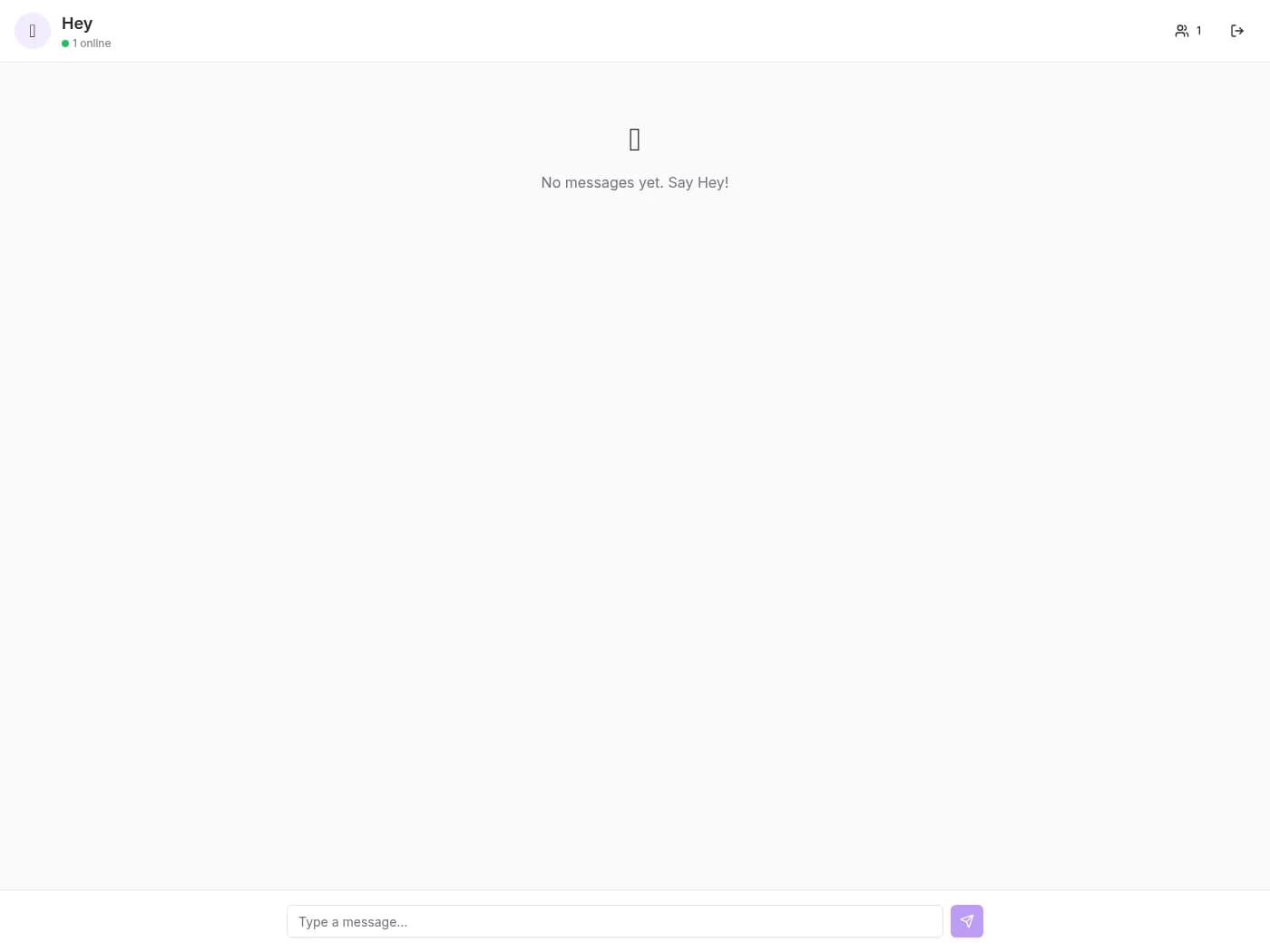 Hey - Friendly Chat Platform