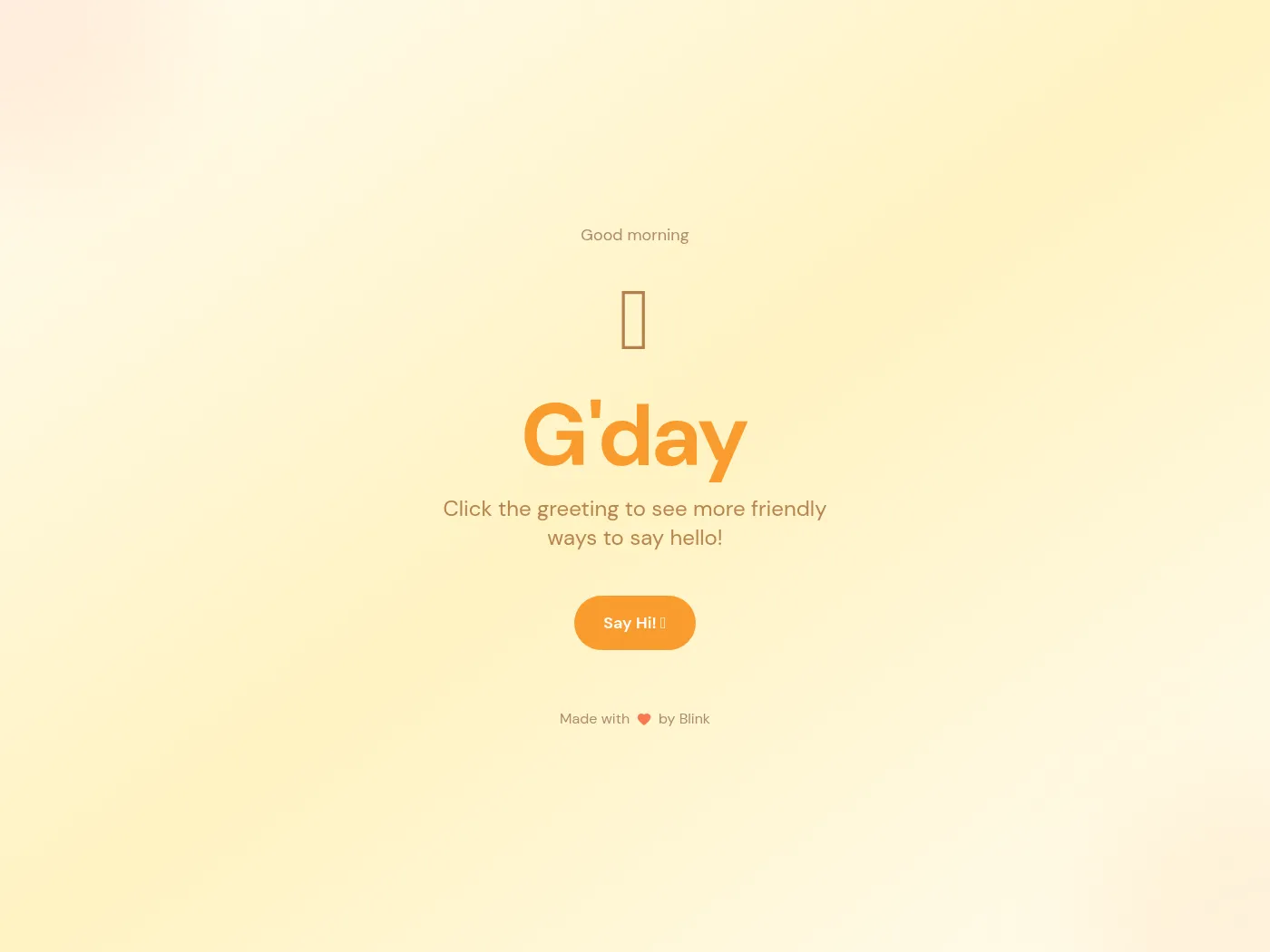 Hey Greeting App