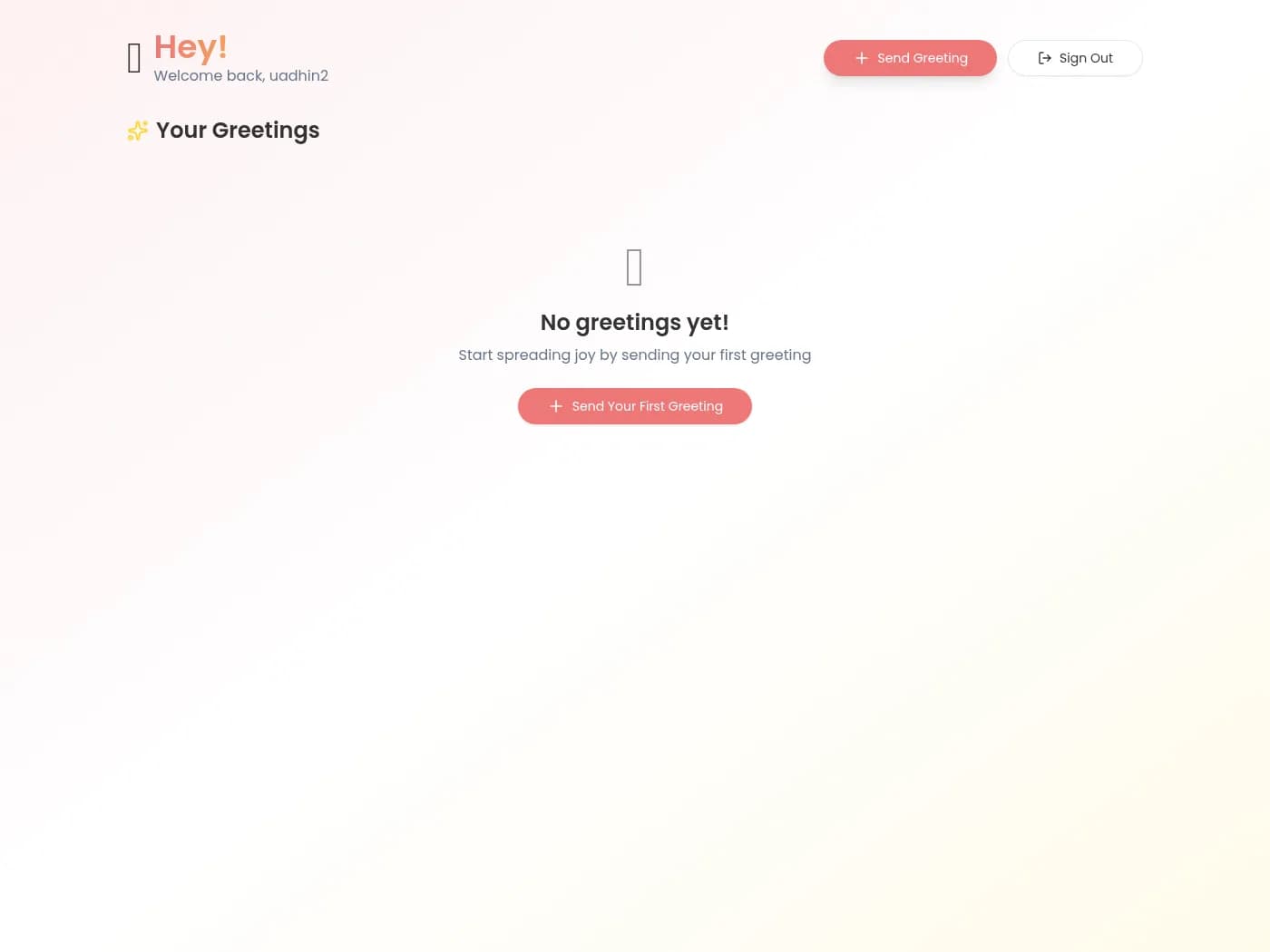 Hey: A Friendly Greeting Web App