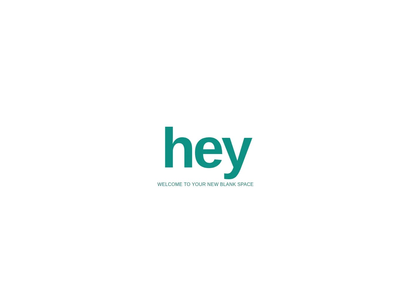Hey Starter Site