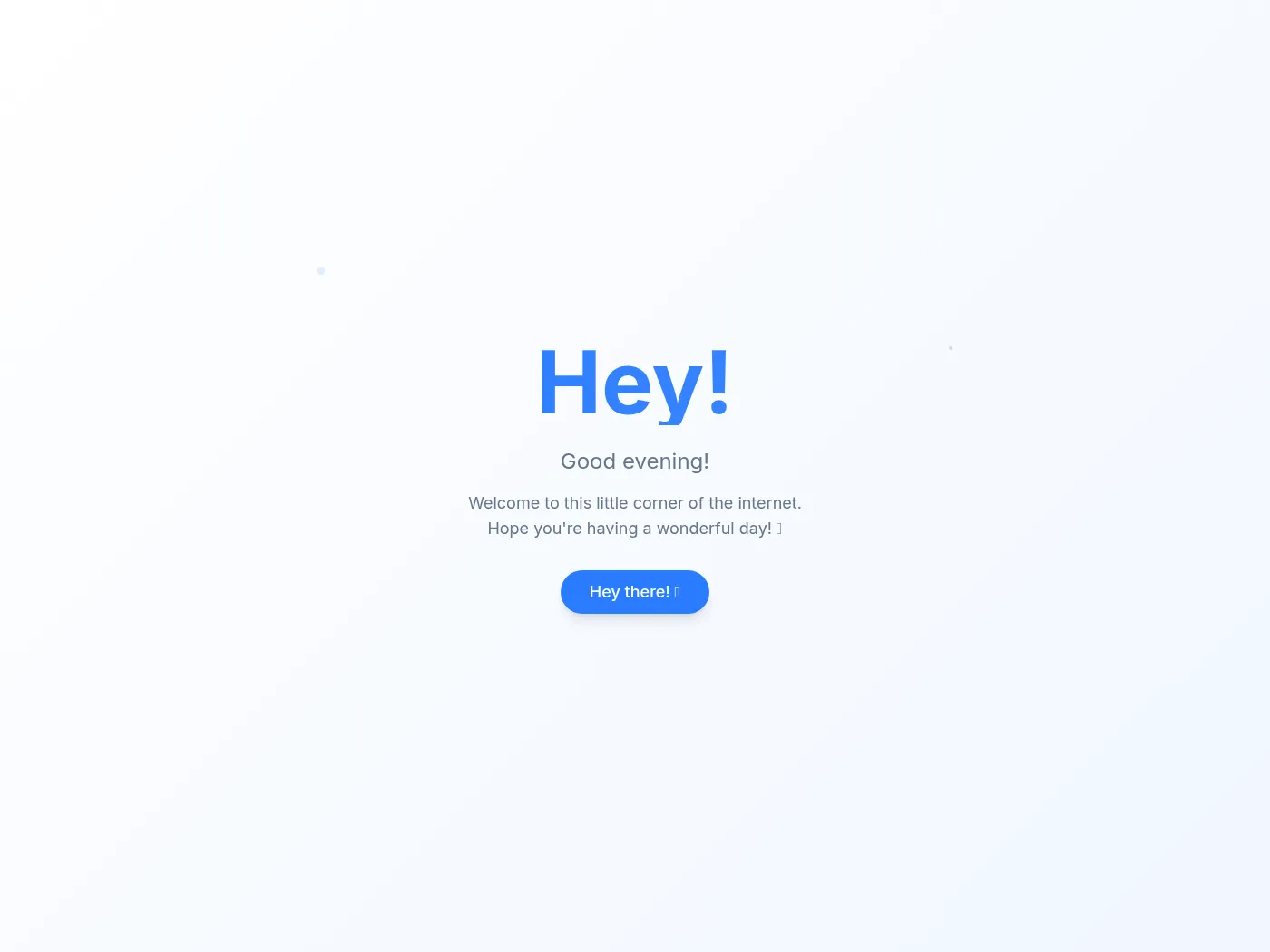 Hey - Simple Greeting App