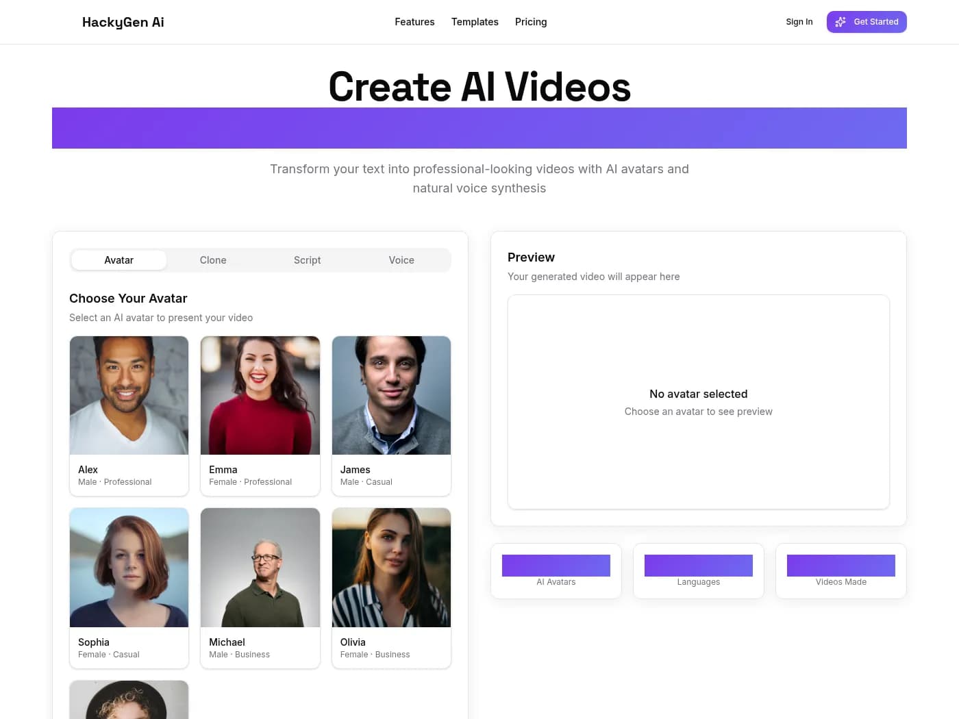 Heygen AI Video Creator Clone