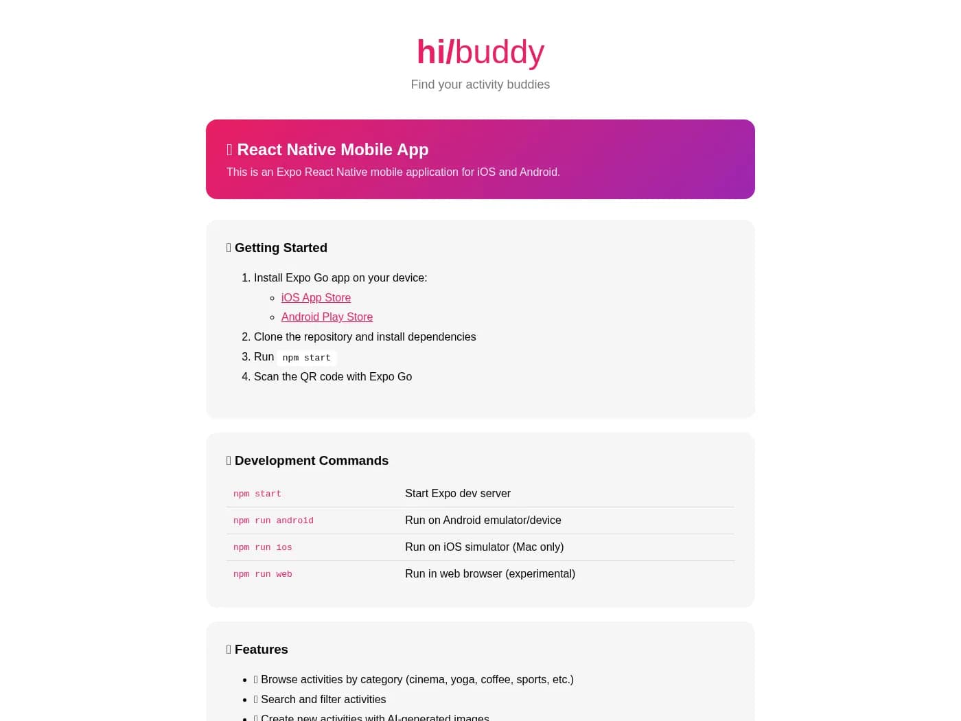 HiBuddy Social Clone