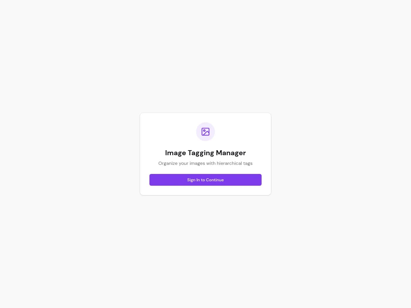 Hierarchical Image Tagging Manager